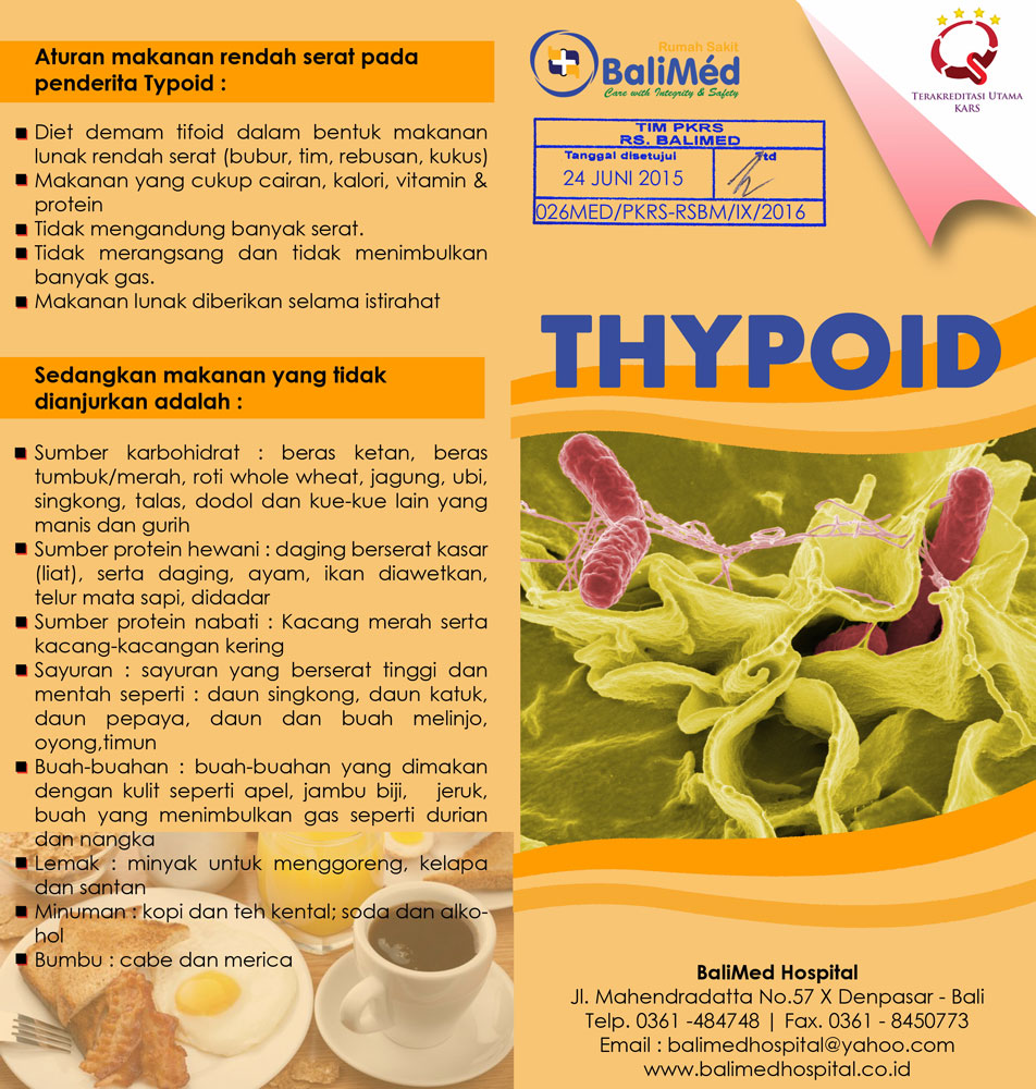 Thypoid – BaliMéd Hospital